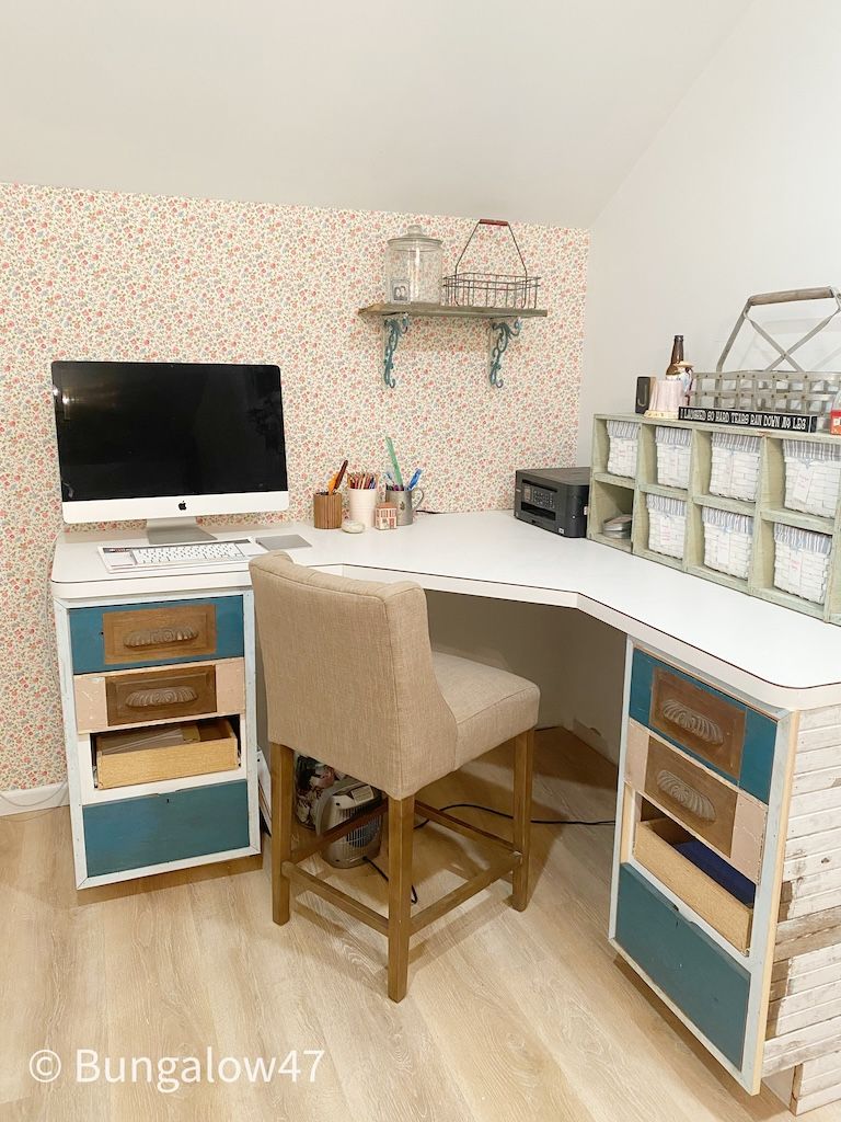 How I Added Personal Style to a Vintage Oak Desk